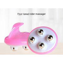 Handheld four-head ball massager