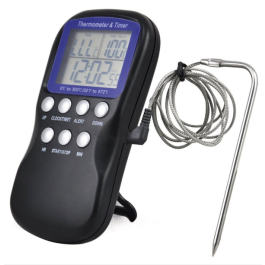 2 pieces for sale digital food probe oven electronic thermometer timer ...