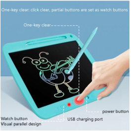 Children's LCD Drawing Board Electronic High Glossy Writing Board Smart ...