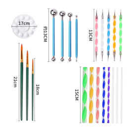 26 Piece Mandala Tools Paint Stick Stippling Brush Paintbrush Painting ...