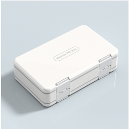 24 Compartments Large Capacity Sealed Pill Box 7 Days a Week Morning ...