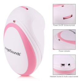 JPD-100S Mini Home Use Fetal Doppler Prenatal Infant Ultrasound ...
