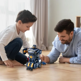 Transforming Robot Model Toy Car 360 Degree Rotation Deformation