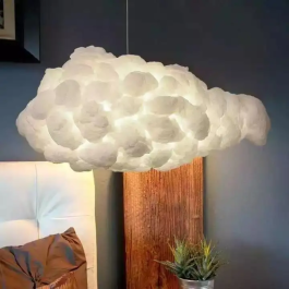 Creative Floating Clouds Chandeliers Bedroom Pendant Light Led Hanging ...