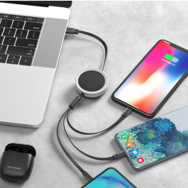 Fast charge 3-in-1 data cable