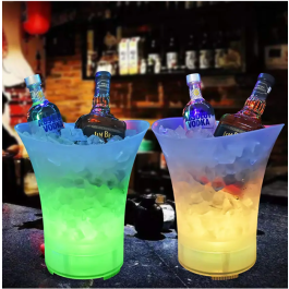 Folding luminous ice bucket LED Bluetooth sound ice bucket portable ...