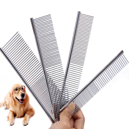 Stainless steel open knot comb for dogs and cats Teddy small and medium ...
