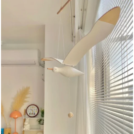 Handmade Wooden Seagull Wind Chimes