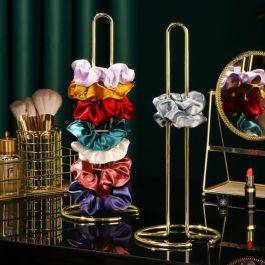 desktop gold metallic hair bands accessories display stand headband ...