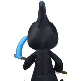 Halloween Inflatable 1.8m Scythe Black Ghost Inflatable Model Funny ...