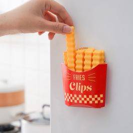 New Arrival Fries Shape 12pcs Snack Closing Clip Plastic Holder Pour ...