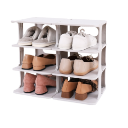 Multi-layered shoe rack storage organizer