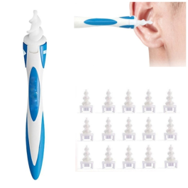 Smart Swab Plastic Ear Cleaner Earwax Removal Tool with 15 Replacement ...