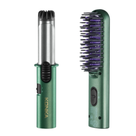 KONKA KG-T06(WE) Multifunctional Curling Iron + Hair Straightening Comb ...