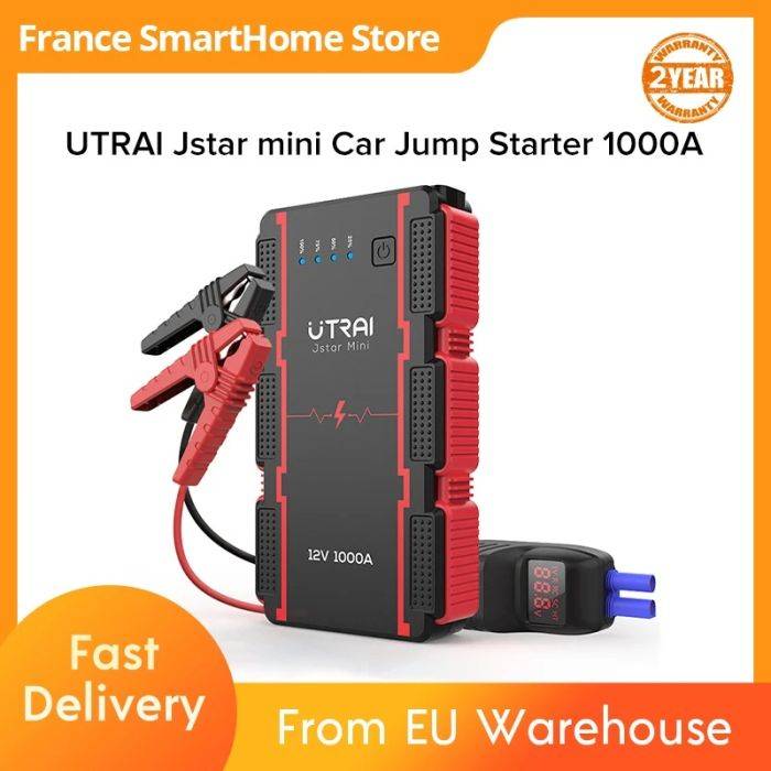UTRAI Jstar mini 1000A Car Jump Starter Power Bank Booster Portable Emergency Starter Auto Car Battery Starter Booster Mini Starting Device