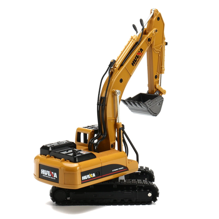 HUINA 1:50 Alloy Excavator Diecast Model High Simulation Engineering ...