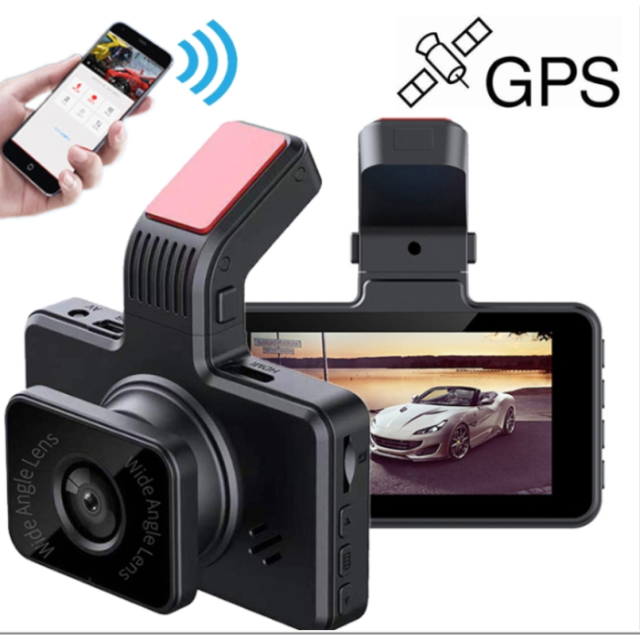 D905 3-inch UHD Car Recorder Single Recording+GPS+WIFI+Gravity Parking ...
