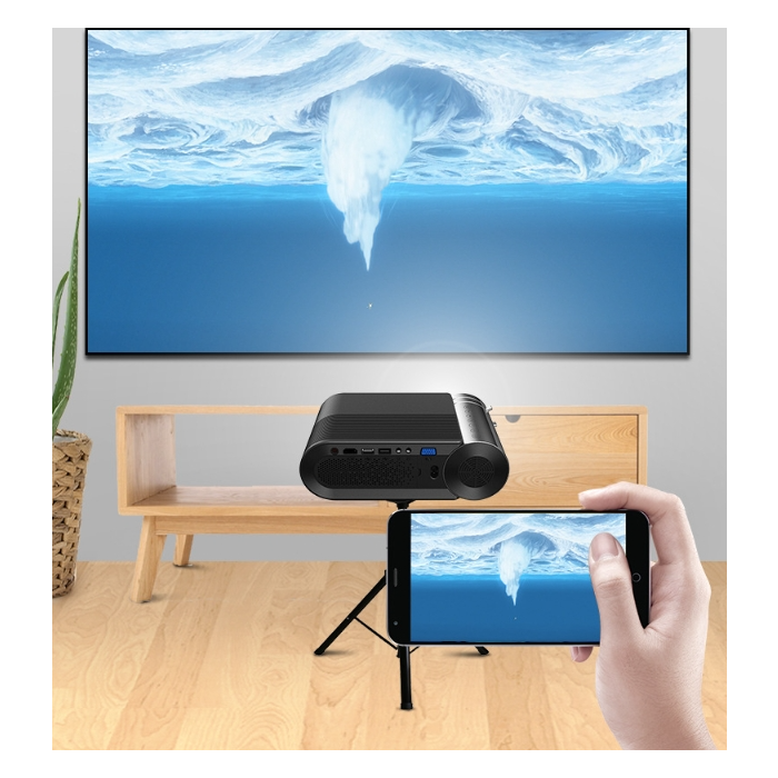 YG420 1280x1080P 2400LM Mini LED Projector Home Theater, Support HDMI ...