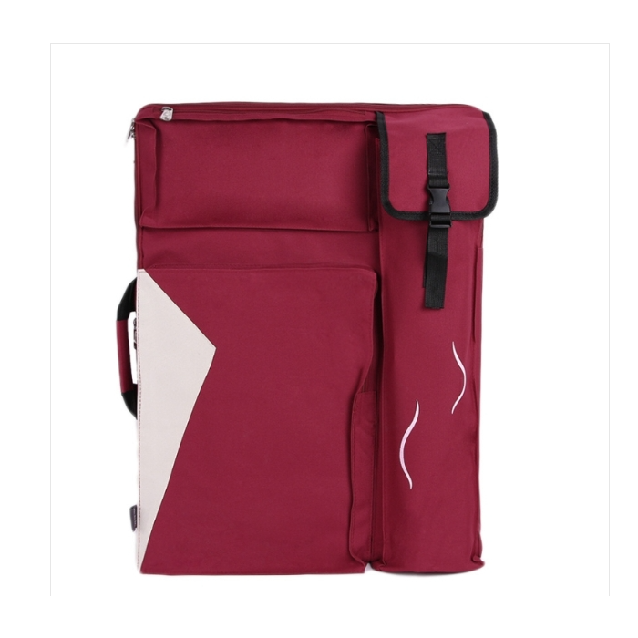 Multi-purpose sketchpad padded canvas duffel bag