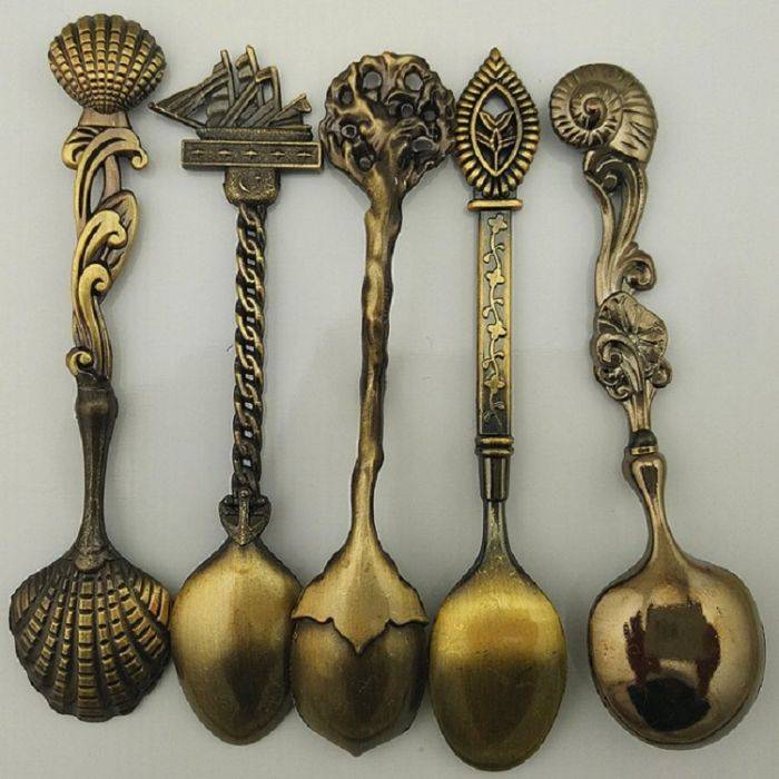 1 Set Stainless Steel Creative Coffee Spoon Soup Spoon Western Style ...